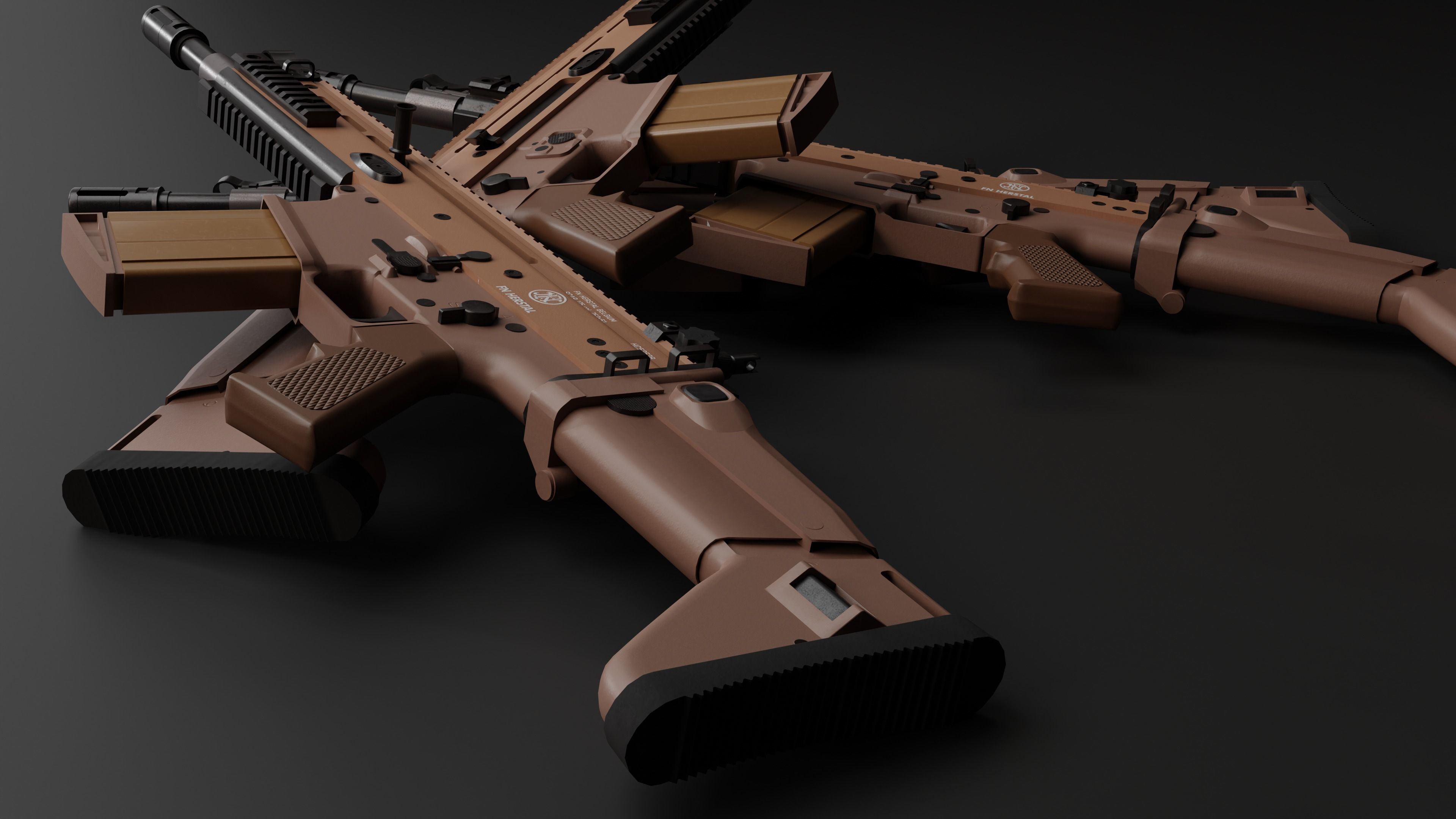 3D model FN SCAR Heavy Mk17 VR / AR / low-poly | CGTrader