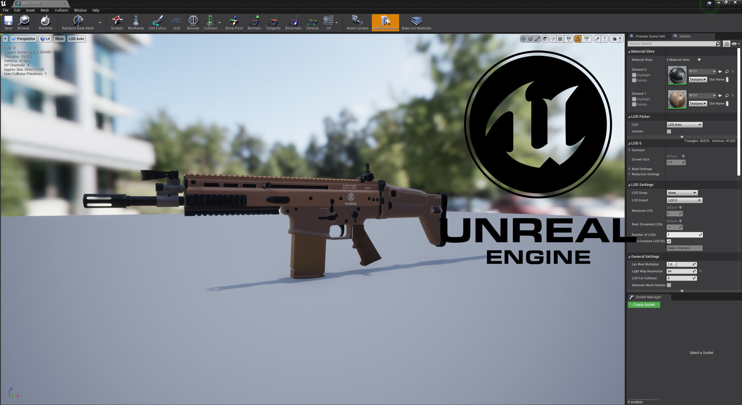 3D model FN SCAR Heavy Mk17 VR / AR / low-poly | CGTrader