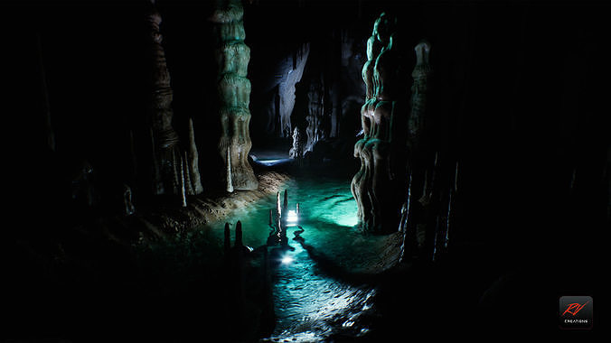 3D model Cave Environment For Unreal Engine 5 VR / AR / low-poly | CGTrader