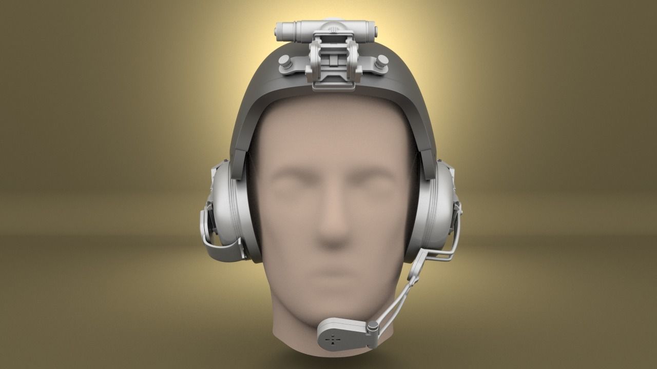 Airsoft ILC Dover Integrated Ballistic Helmet Hollow body 3D model 3D ...