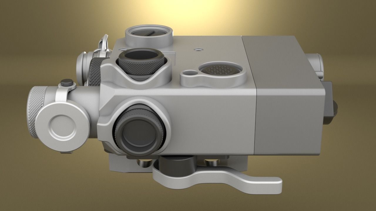 Airsoft Dual Beam Aiming Laser Intelligent DBAL L2 Hollow body 3D model ...