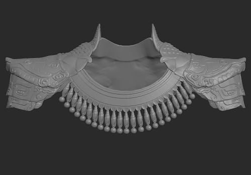 Namor shoulder pads 3D model 3D printable | CGTrader