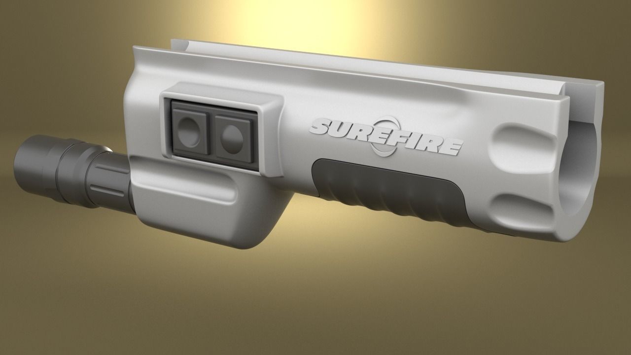 Airsoft SureFire 618FGA Light Hollow body 3D model 3D printable | CGTrader