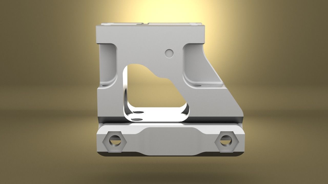 Airsoft Unity Tactical FAST MRO Mount body 3D model 3D printable | CGTrader