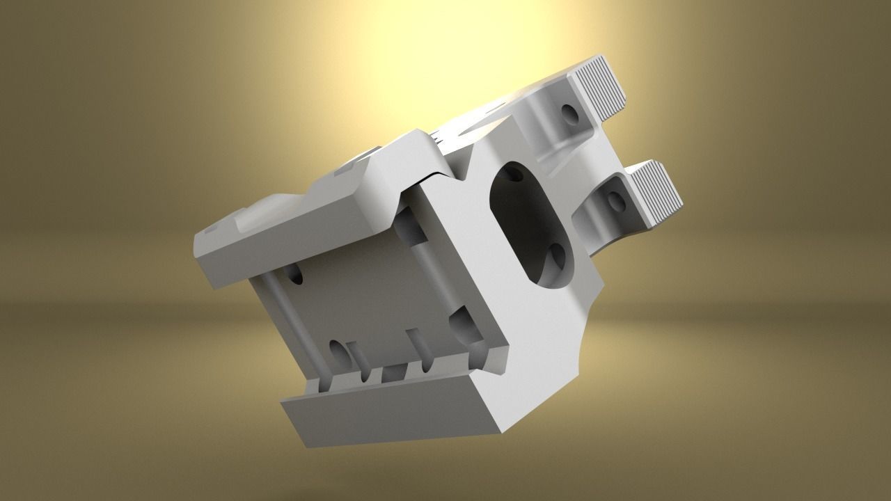 Airsoft Unity Tactical FAST MRO Mount body 3D model 3D printable | CGTrader