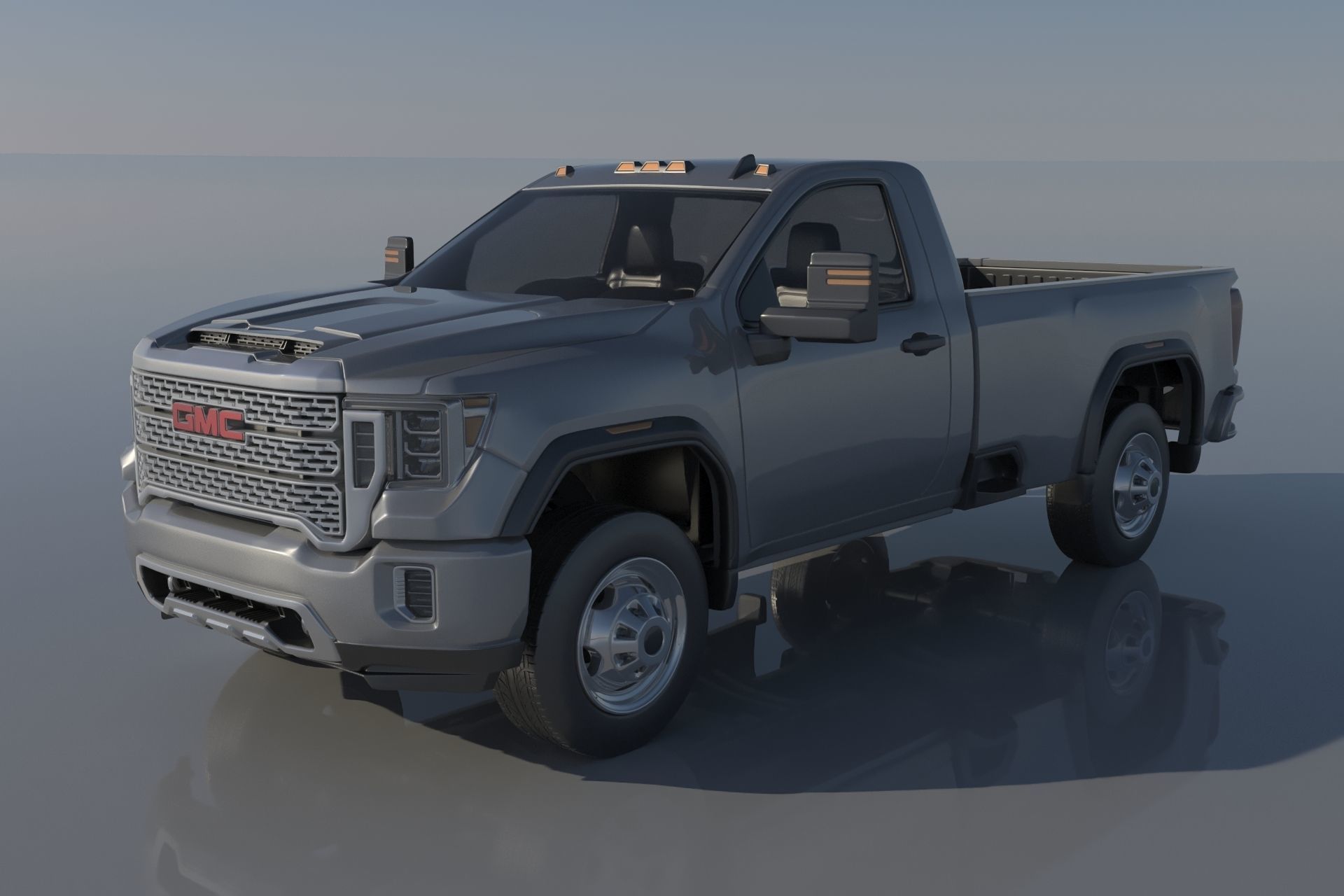 GMC Sierra 3500HD Regular Cab - 2022 3D model 3D printable | CGTrader
