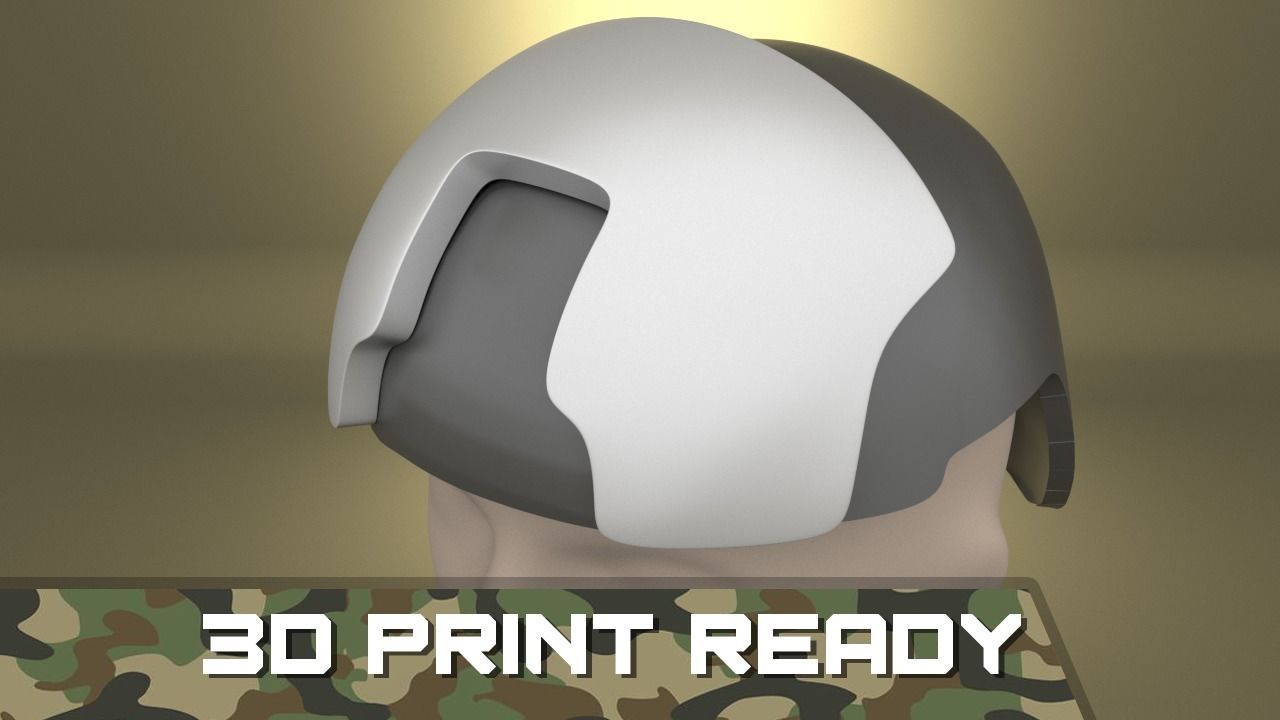 Airsoft Ops Core SLAAP armor helmet plate Hollow body 3D model 3D ...