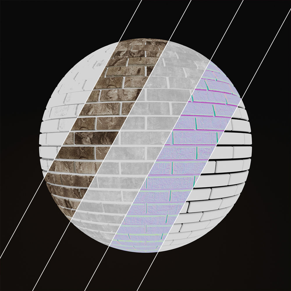 Adobe Wells Running and Stack Bricks Textures Texture | CGTrader