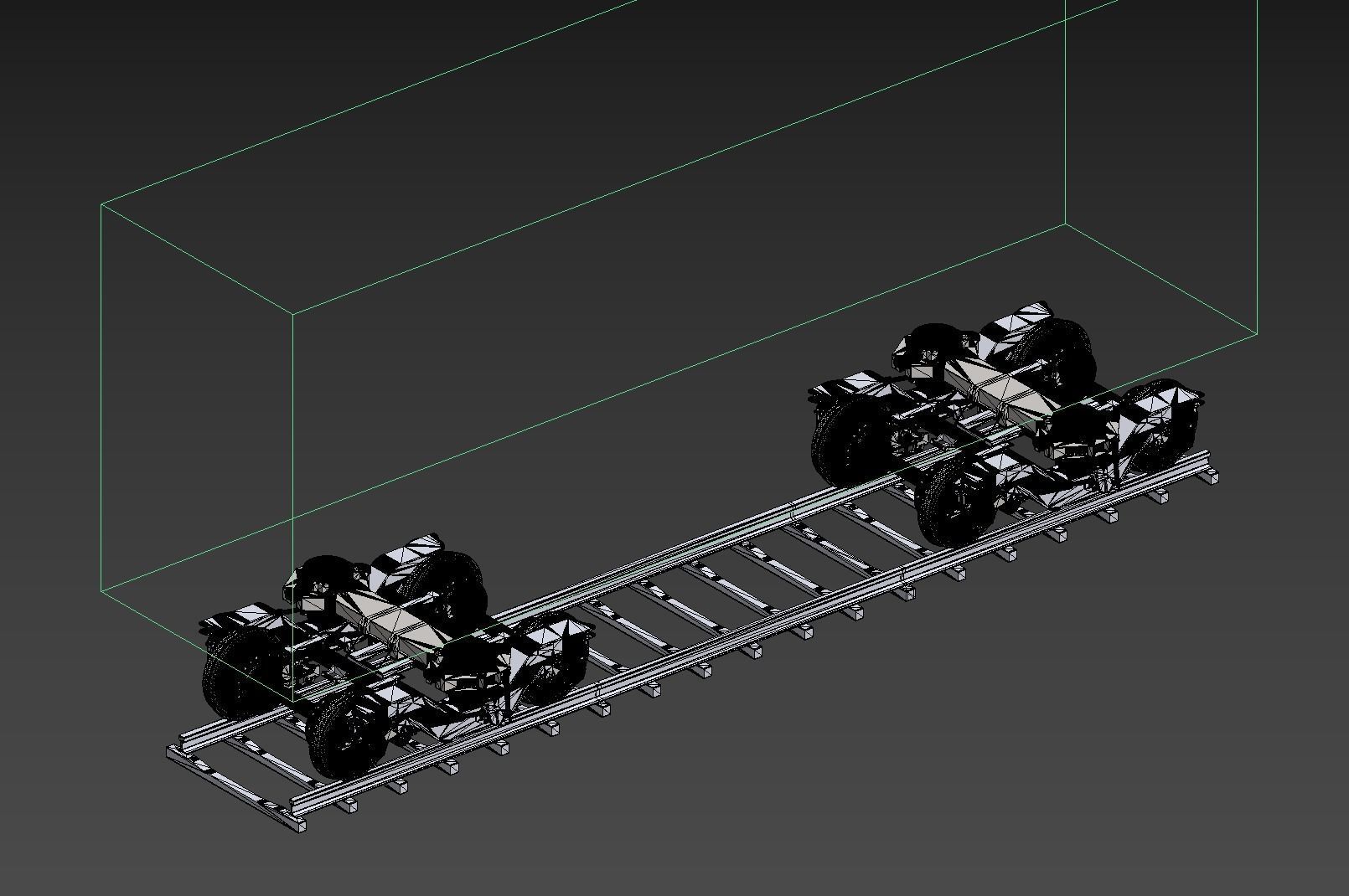 Train 2 axes bogie and suspension system 3D model | CGTrader