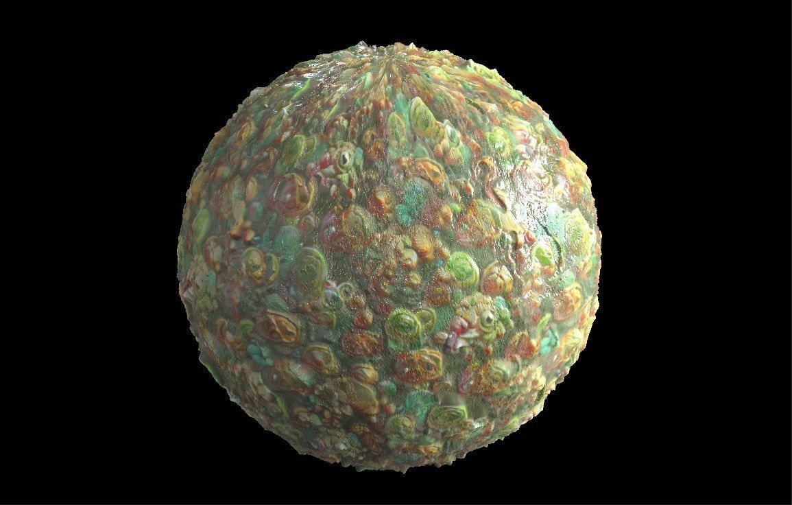 Texture PBR Skin Creature Alien Seamless Material SBSAR 4k Texture 66 ...