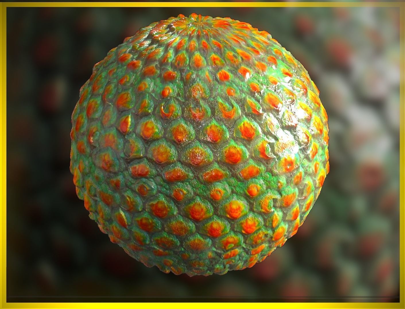 Texture PBR Skin Creature Alien Seamless Material SBSAR 4k Texture 64 ...