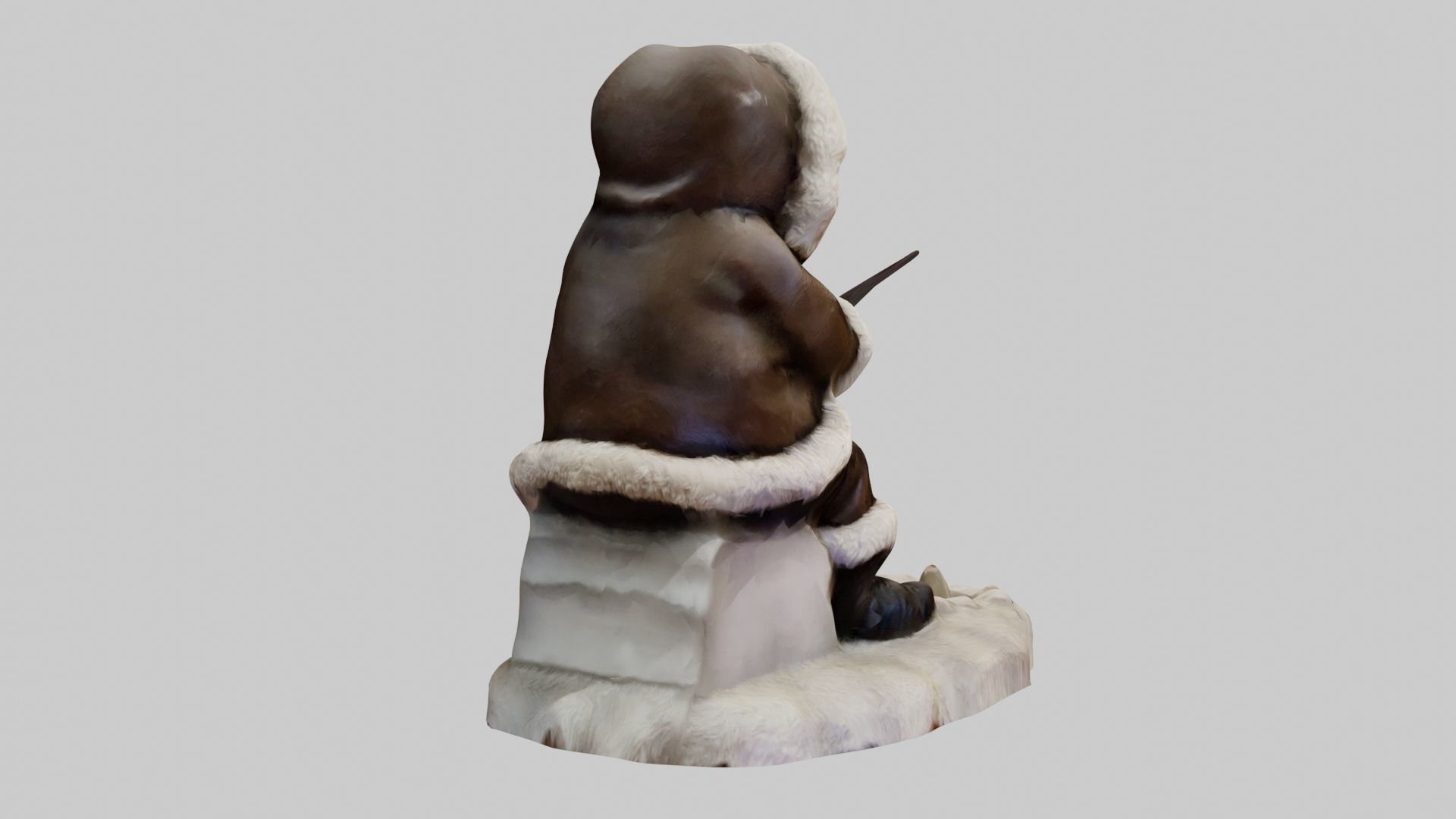 3D model Ice Fishing Eskimo Figure VR / AR / low-poly | CGTrader