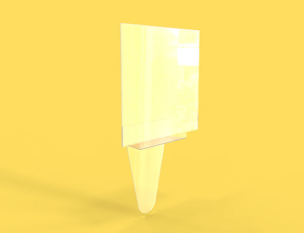 Plastic price frame labels tag sale 3D model | CGTrader