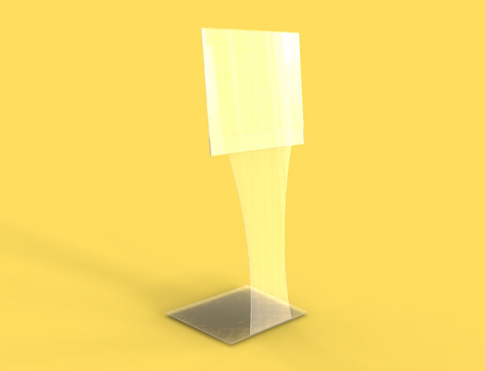 Plastic price frame labels tag sale 3D model | CGTrader