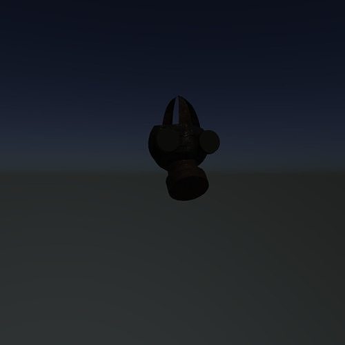 3D model Gas mask rusted VR / AR / low-poly | CGTrader