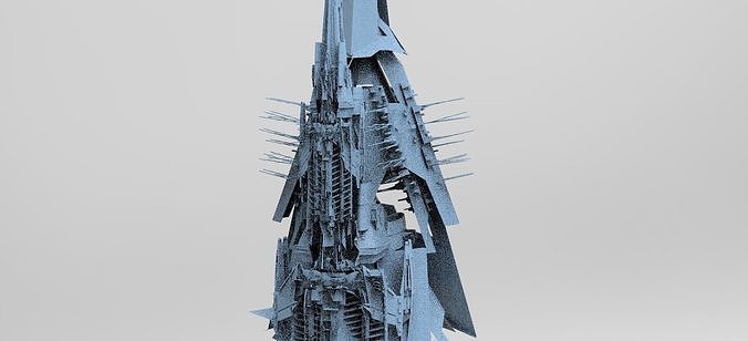 Space colony Military base Towers 2 3D model | CGTrader