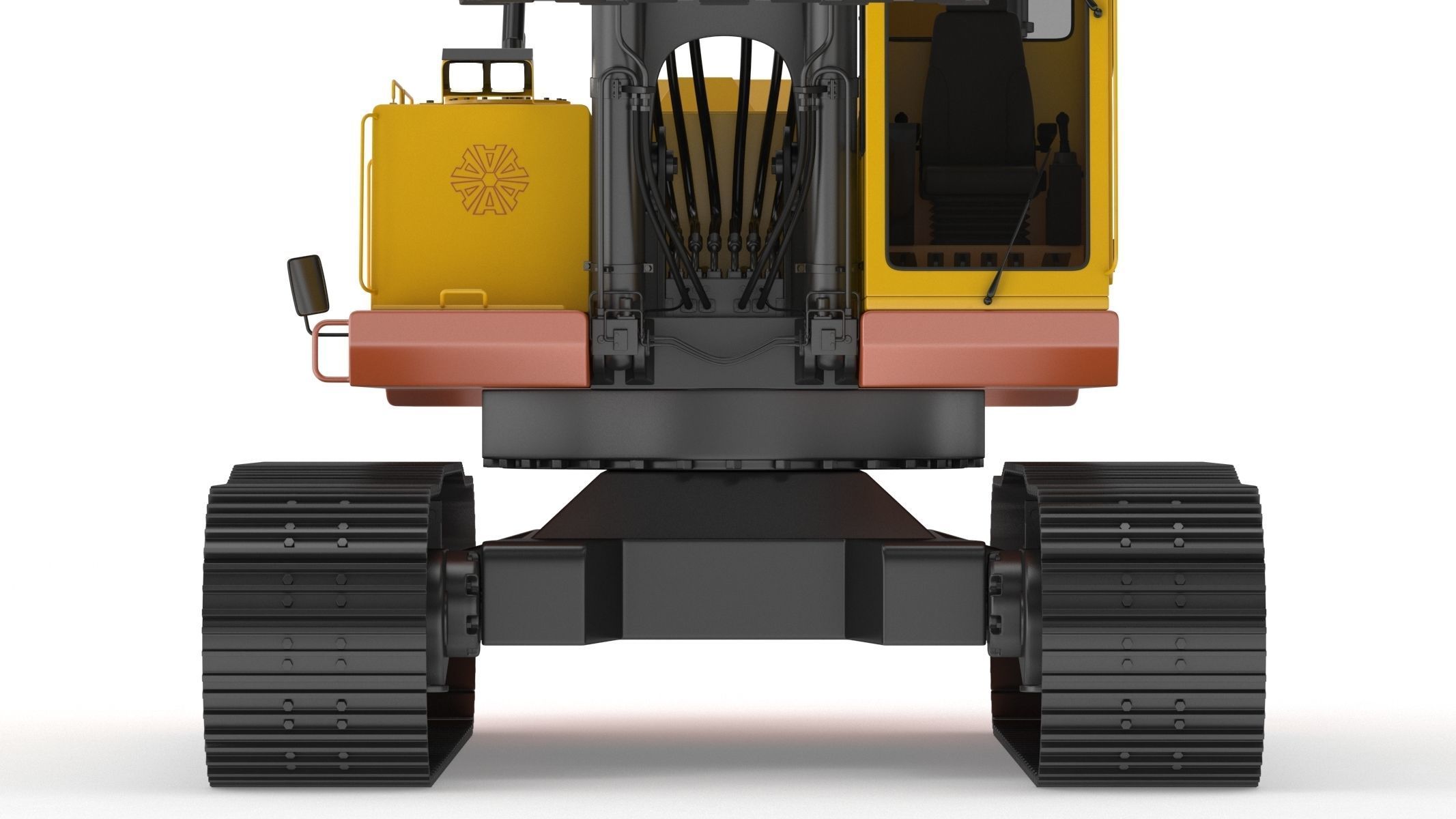 Akerman H25D Backhoe Excavator 3D model | CGTrader