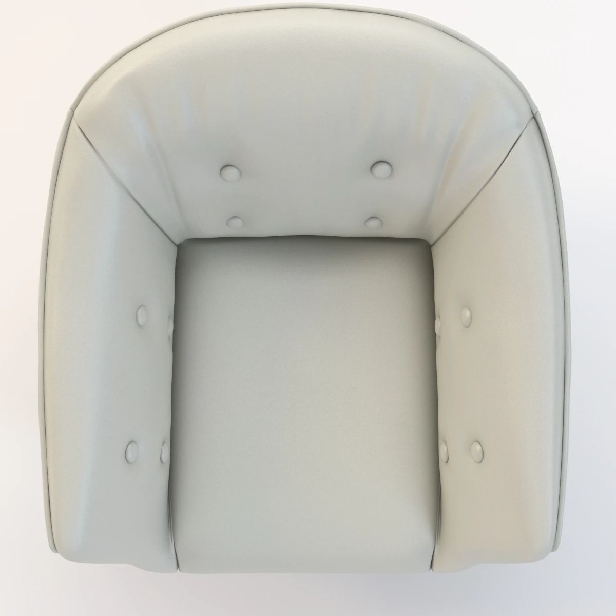 Globalviews White Scoop Mimi Chair 3D model | CGTrader