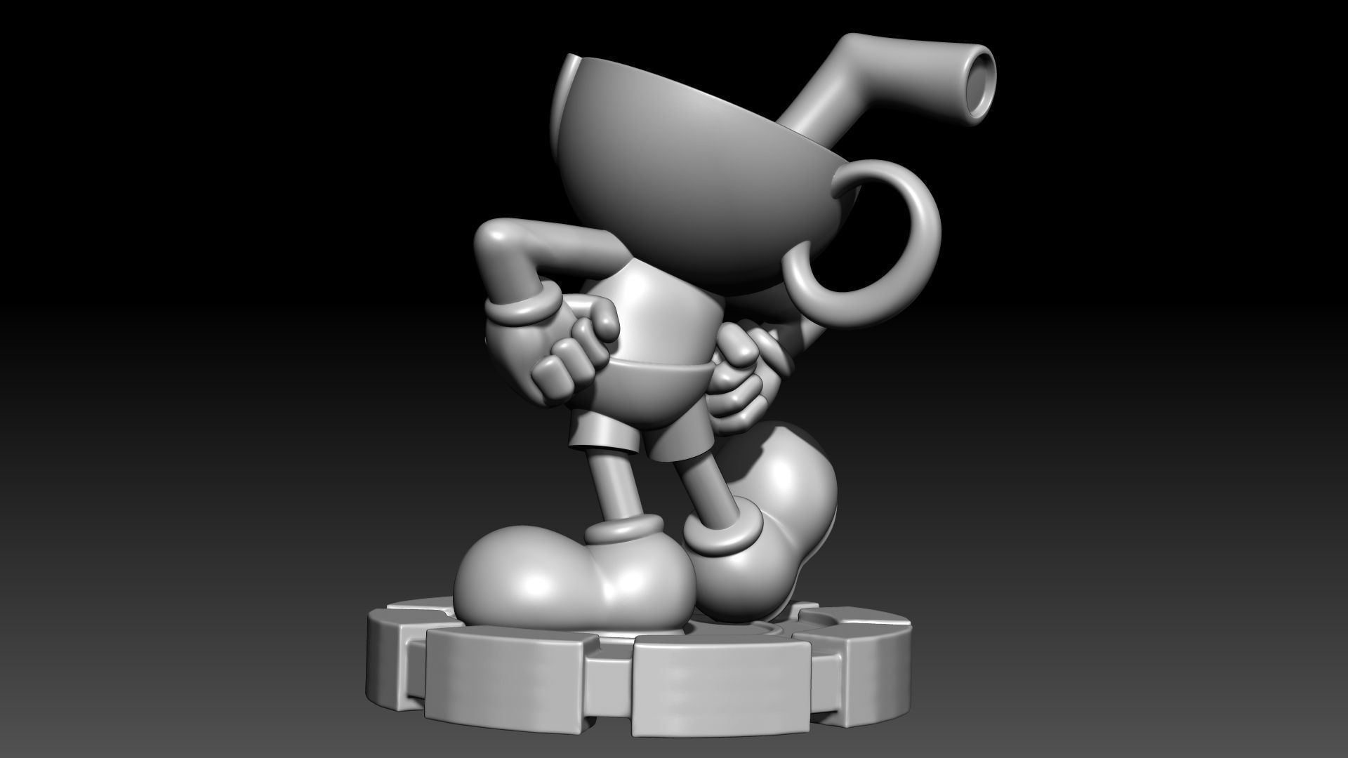 Cuphead character 3D model 3D printable | CGTrader
