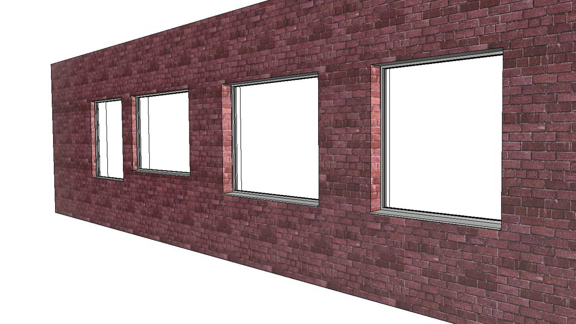 Plain Fixed Window Revit Family 3D model | CGTrader