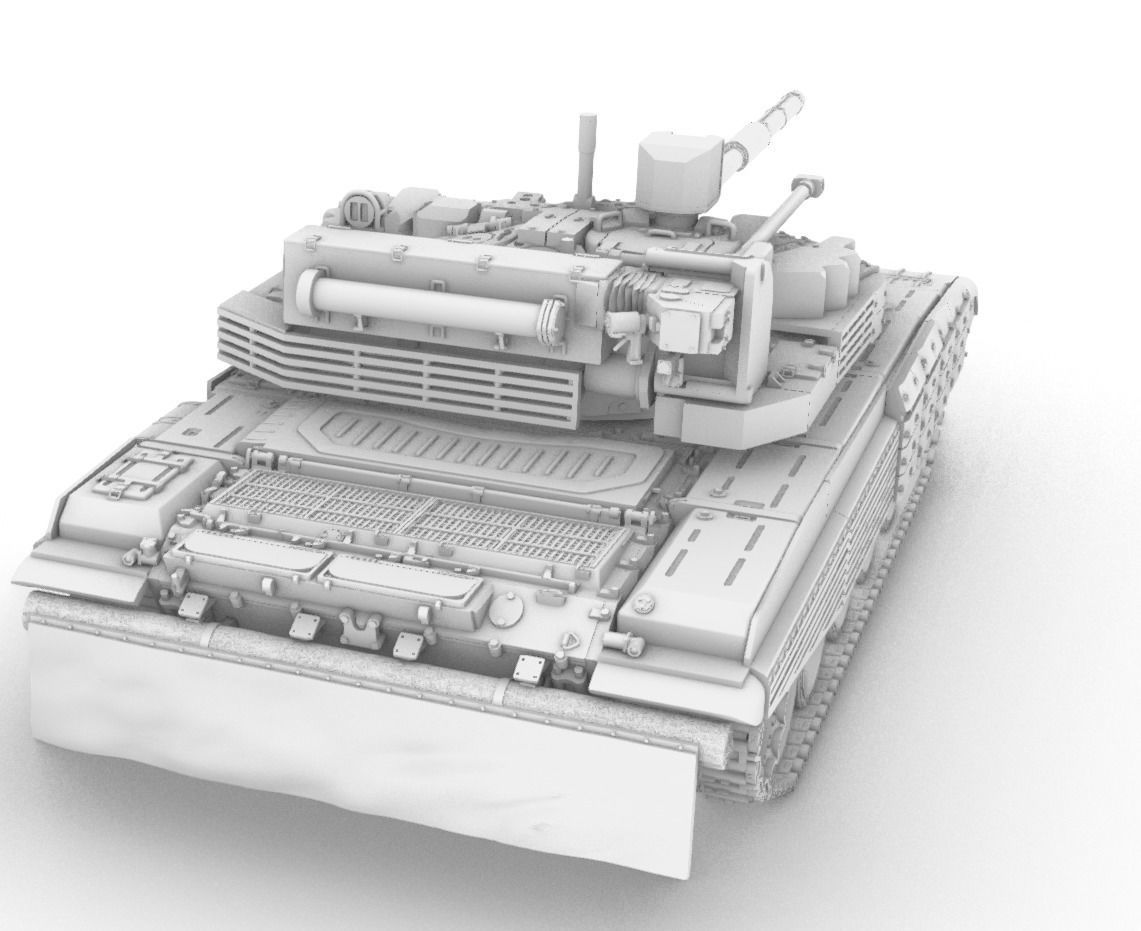 100 scale T72M2 MODERNA 3D model | CGTrader