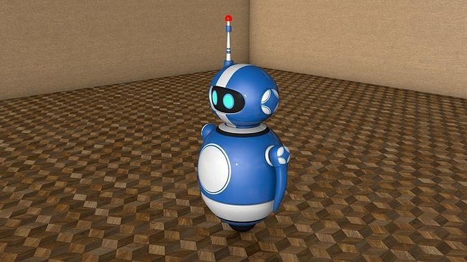 Robot with Rig 3D model rigged | CGTrader