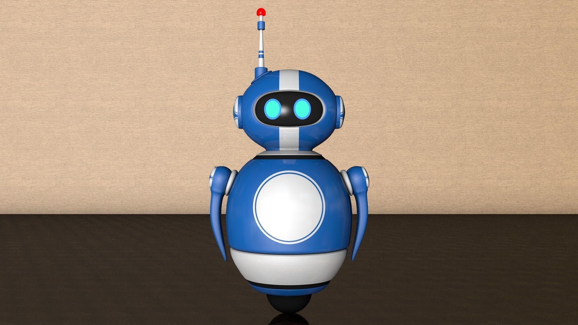 Robot with Rig 3D model rigged | CGTrader