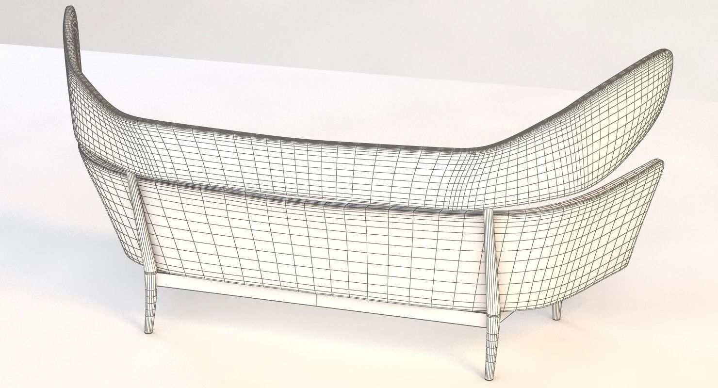 Organic Modernism Aysha Sofa 3D model | CGTrader