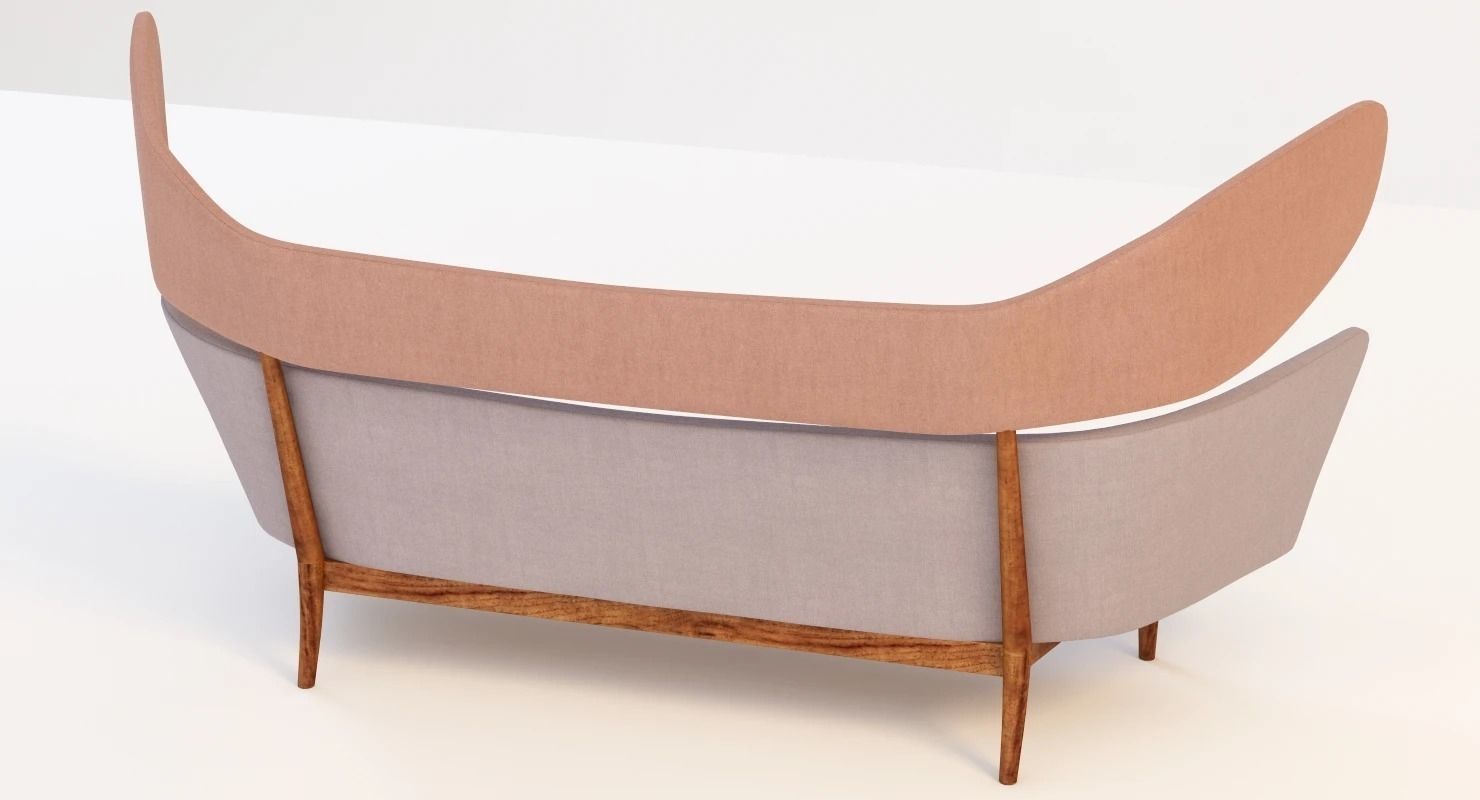 Organic Modernism Aysha Sofa 3D model | CGTrader