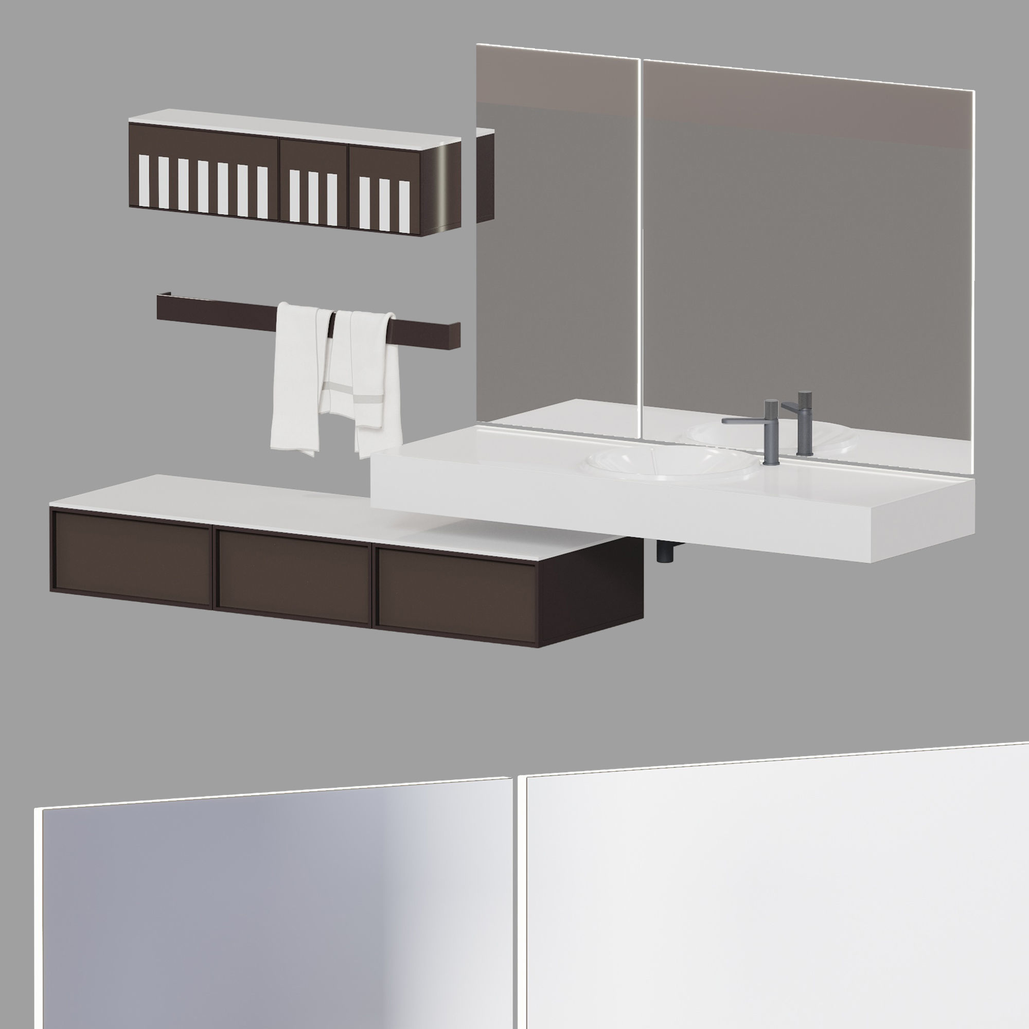 3D model Antonio Lupi BRECCIA Washbasin set VR / AR / low-poly | CGTrader