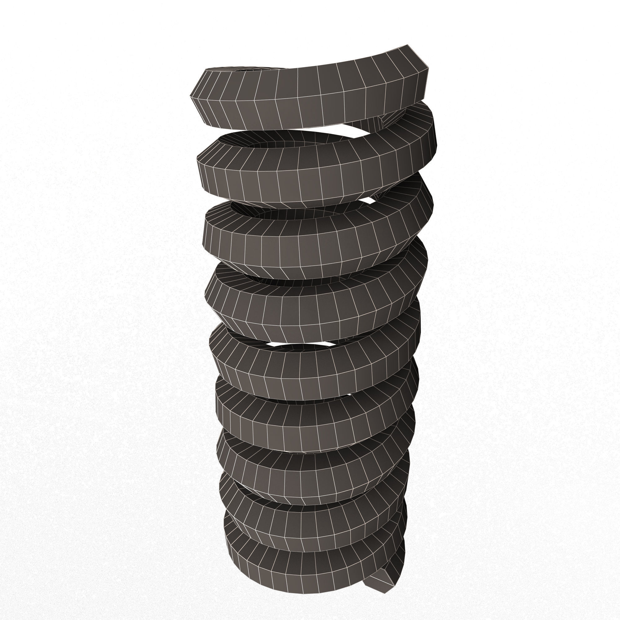 3D model Coil Spring VR / AR / low-poly | CGTrader