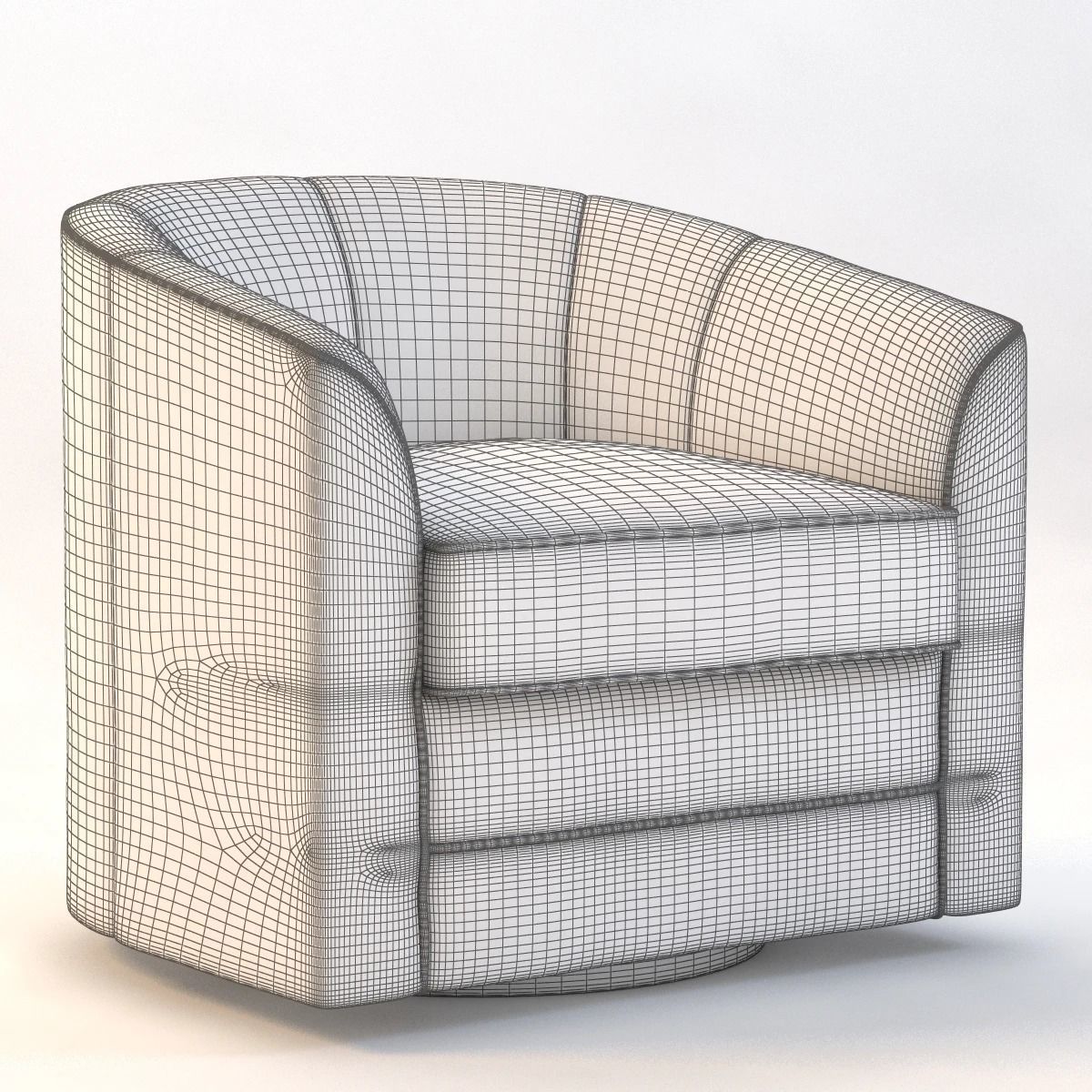 Milo Swivel Slipper Chair 3D model | CGTrader