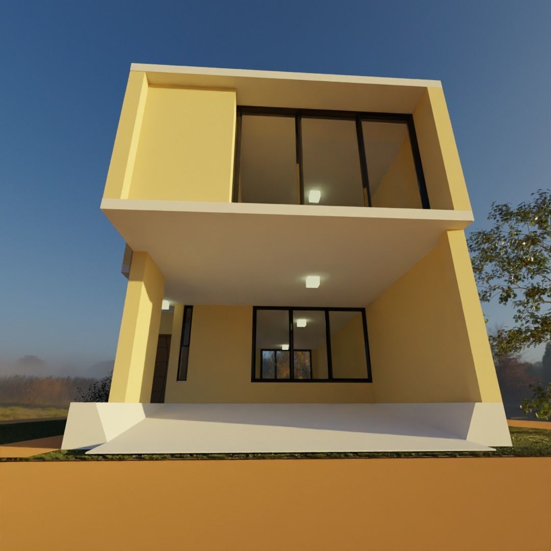 Modern 2 floor House-Exterior only 3D model | CGTrader