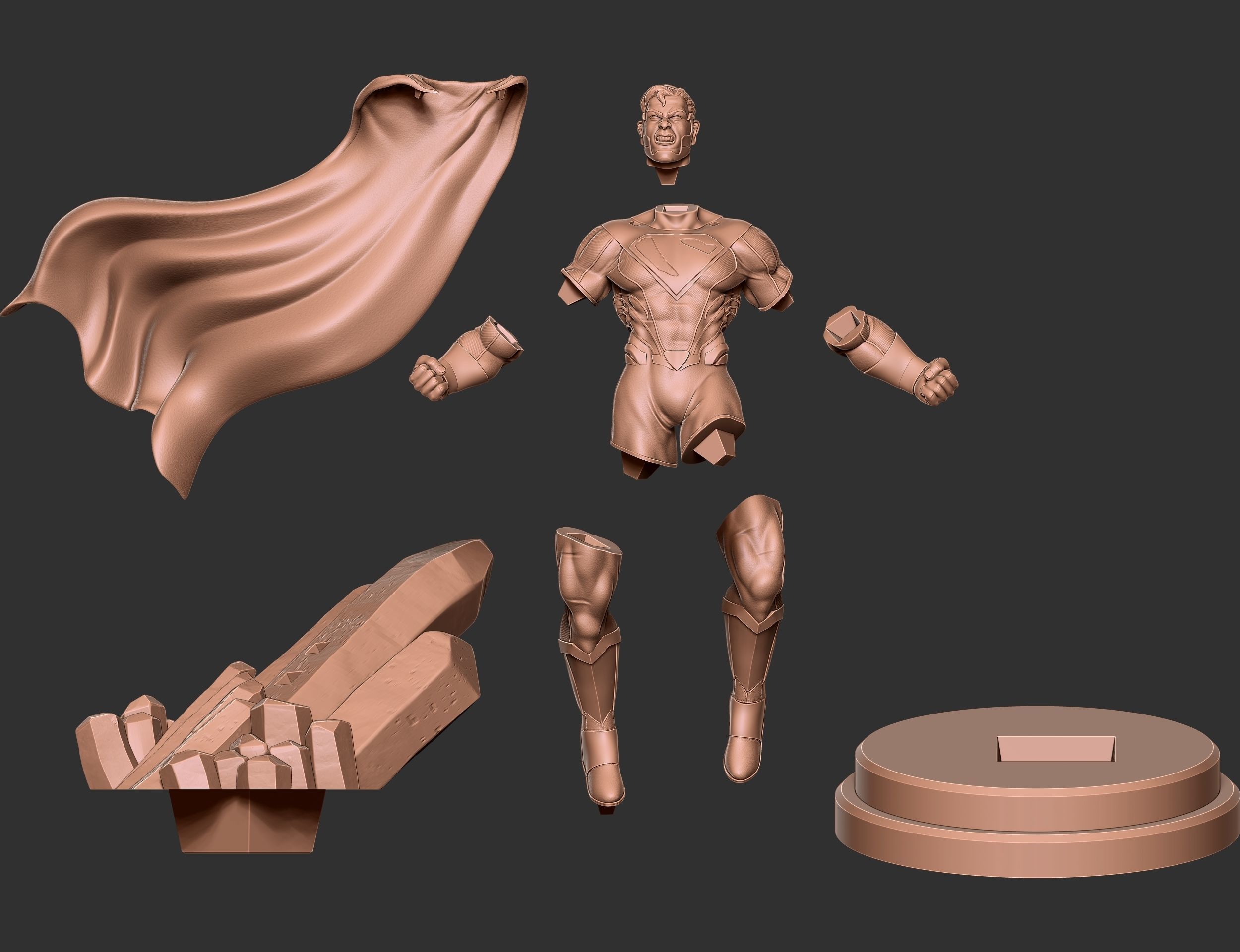 Superman Jutice Lords 3D model 3D printable | CGTrader