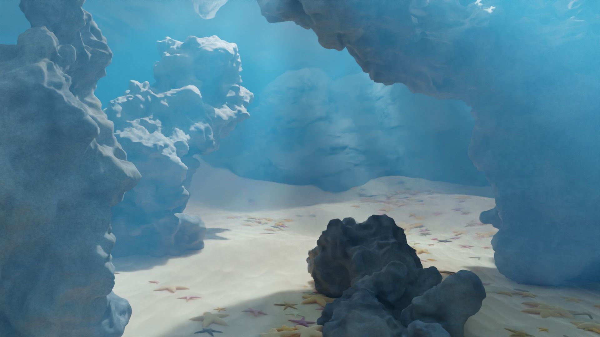 Ocean Environment 3D model animated | CGTrader