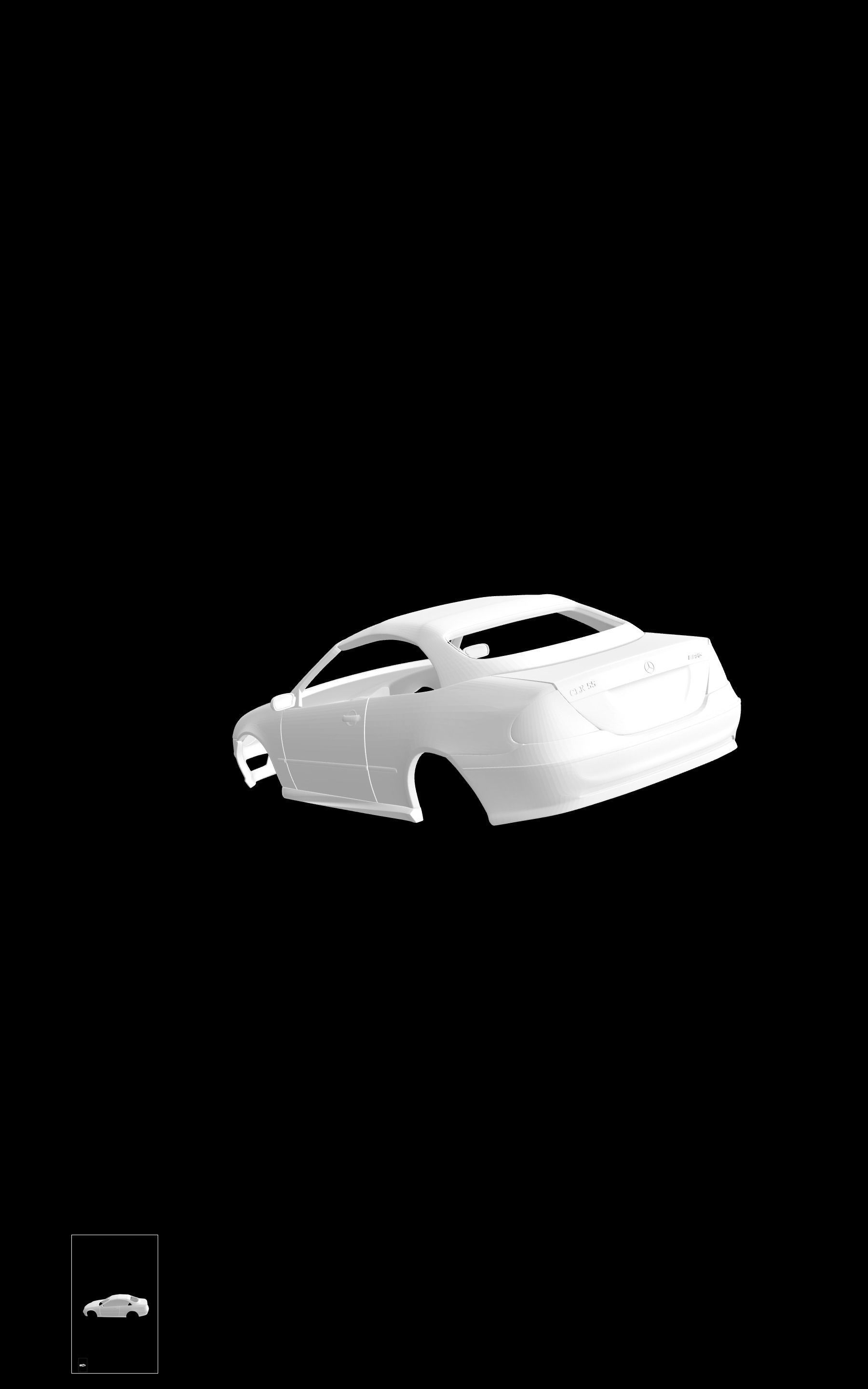 Mercedes Benz C55 AMG w209 Cabrio 3D model 3D printable | CGTrader