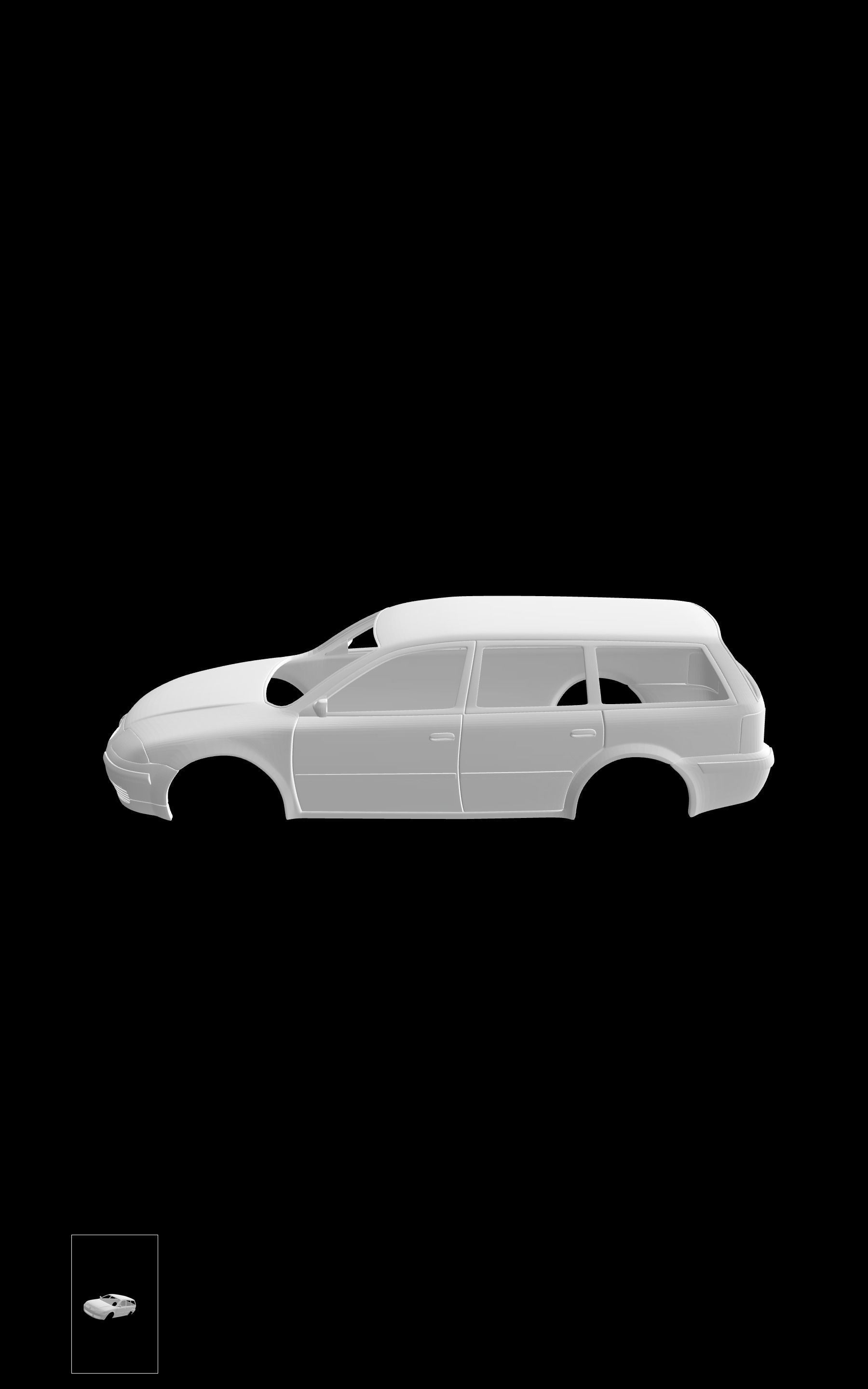 Volskwagen Passat B5 3D model 3D printable | CGTrader