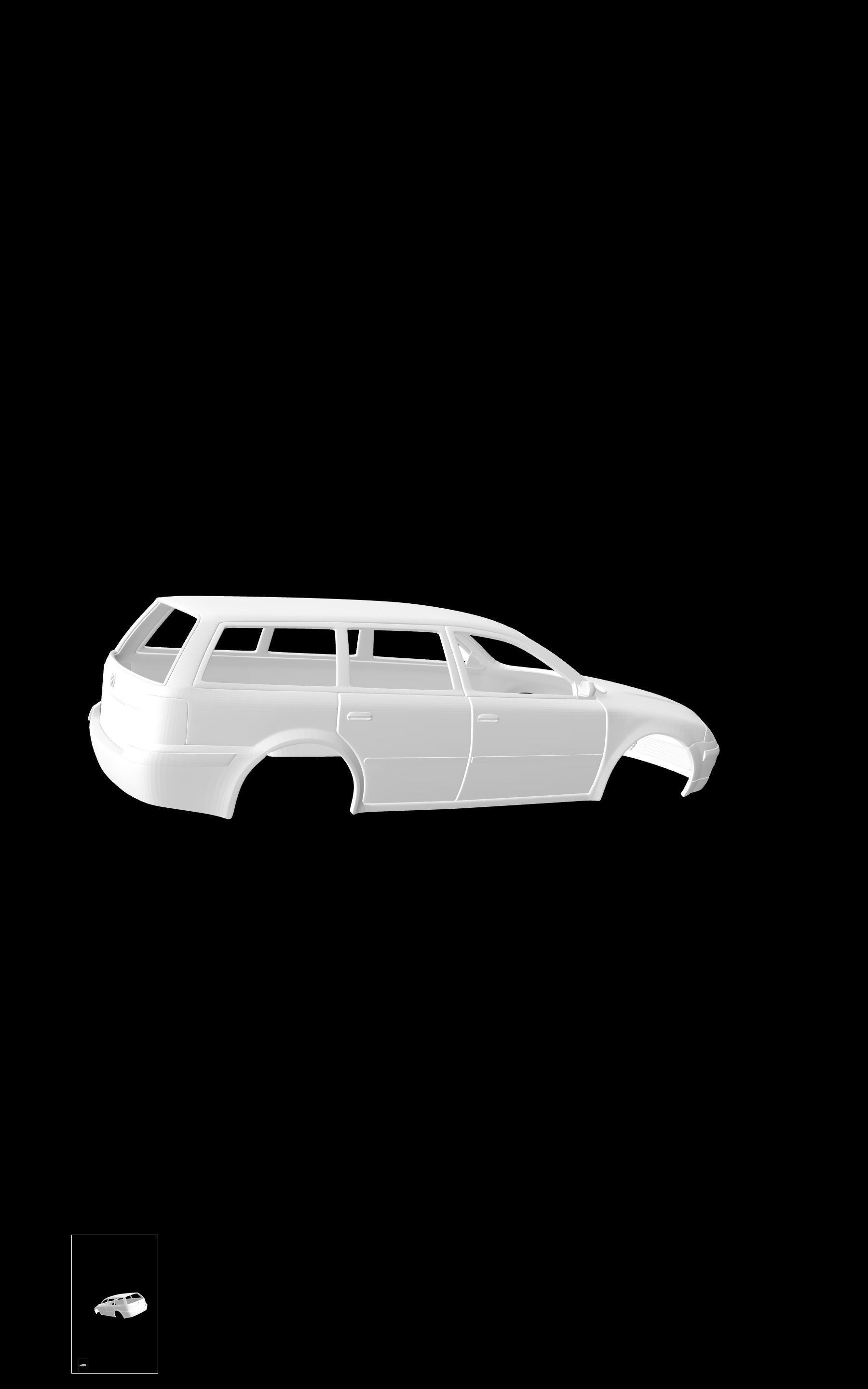 Volskwagen Passat B5 3D model 3D printable | CGTrader