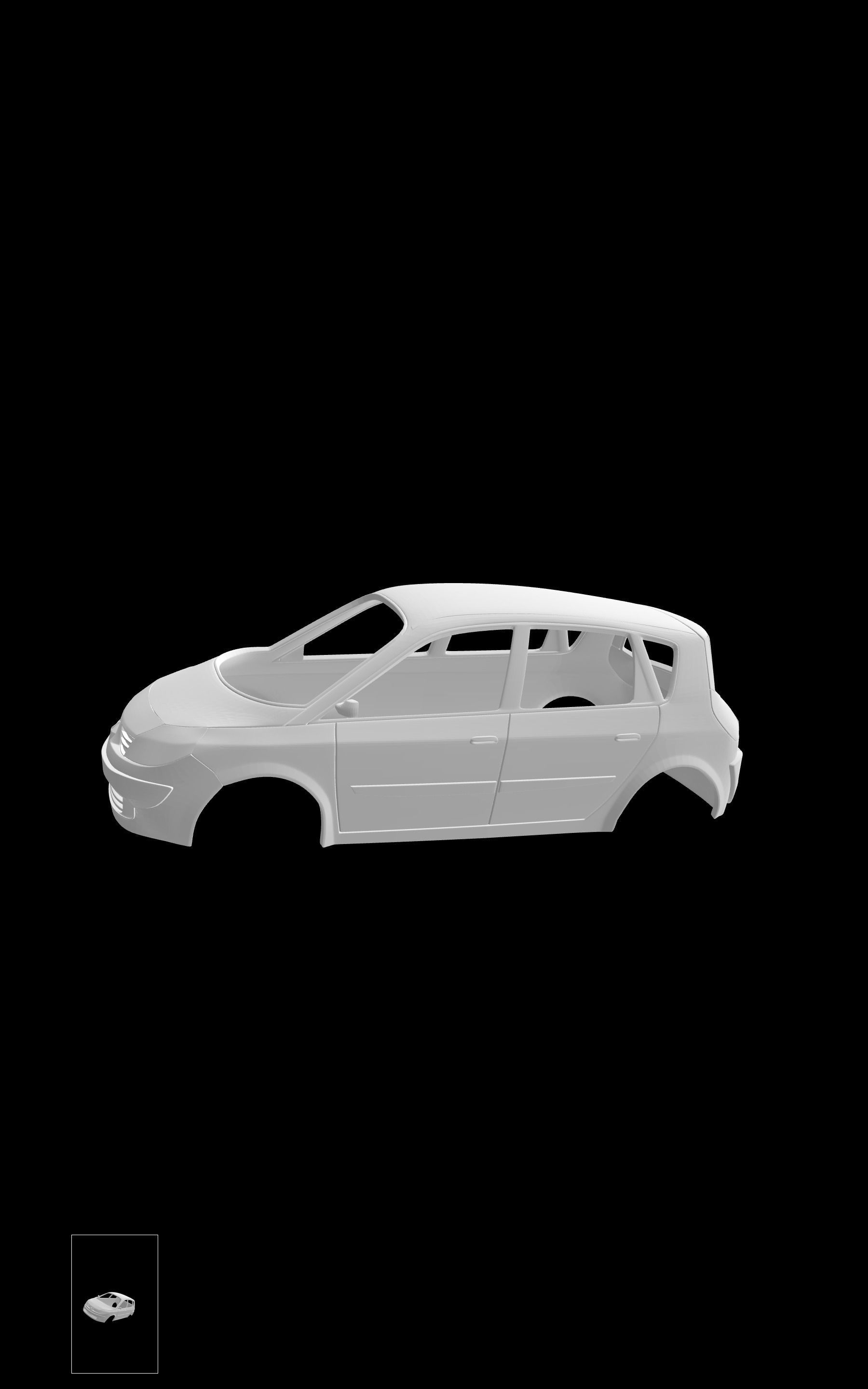 Renault Scenic MK2 3D model 3D printable | CGTrader