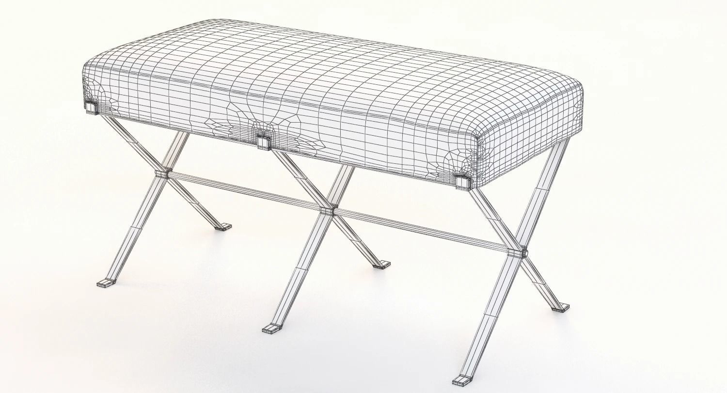 Madame X Bench 3D model | CGTrader