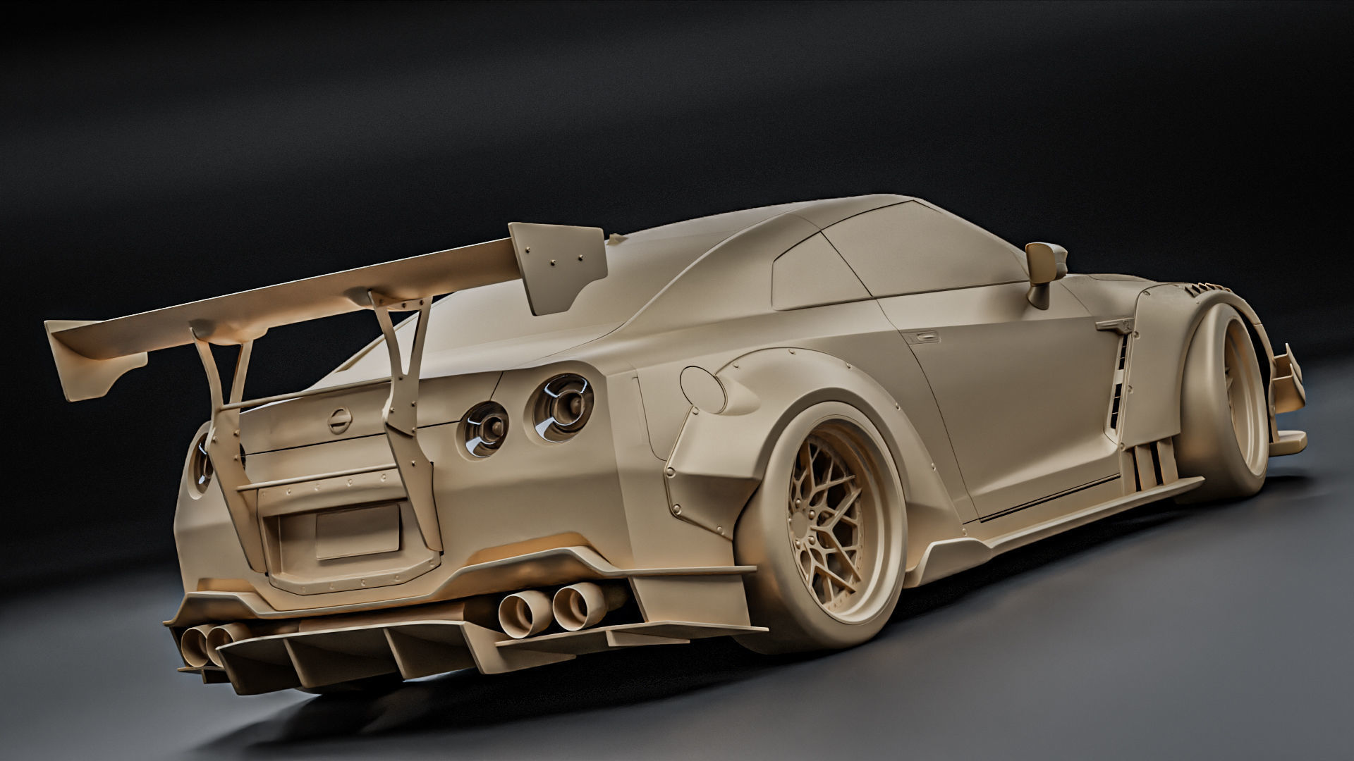 Nissan GTR R35 Liberty Walk Type 2 3D model | CGTrader