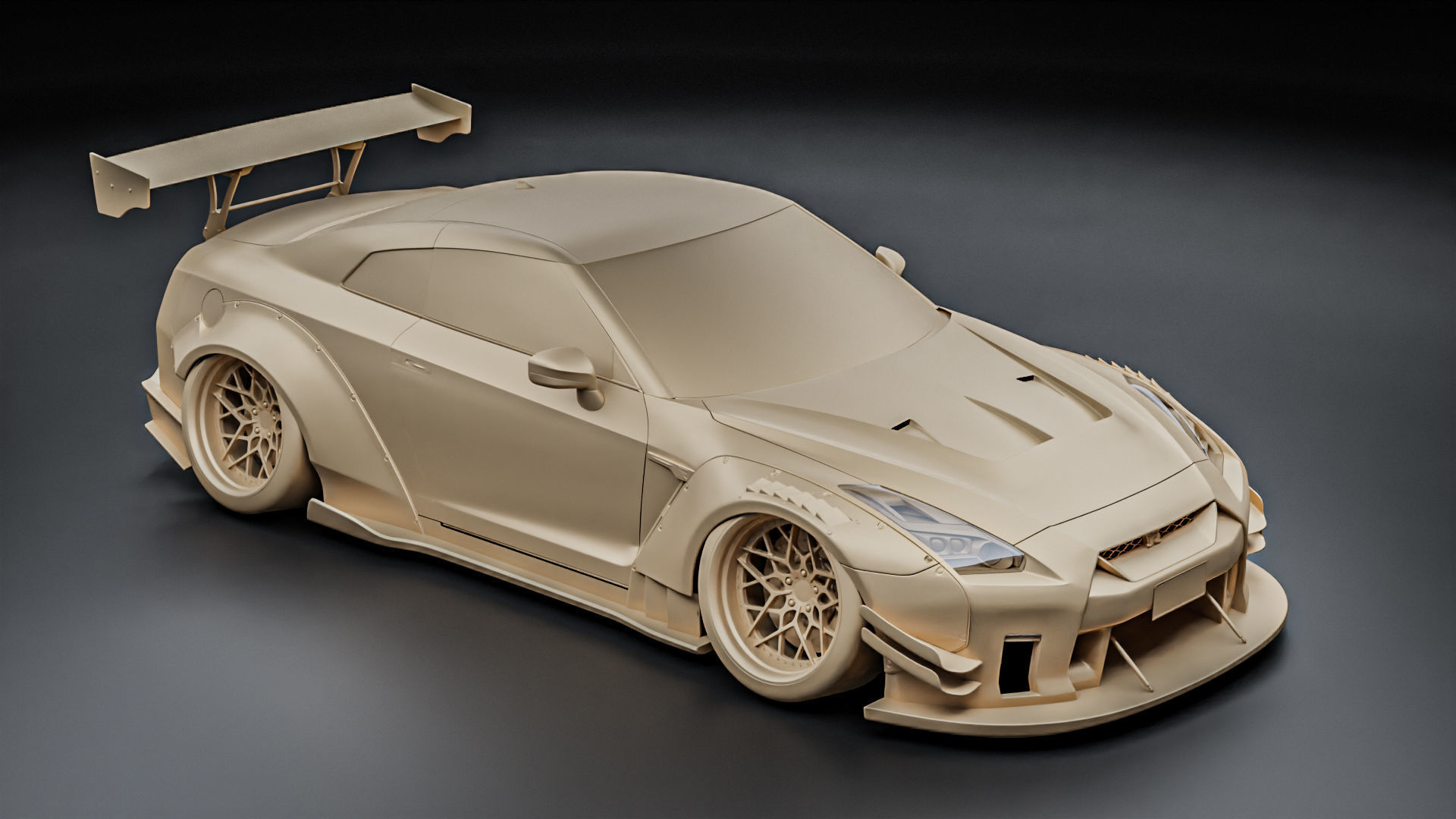 Nissan GTR R35 Liberty Walk Type 2 3D model | CGTrader