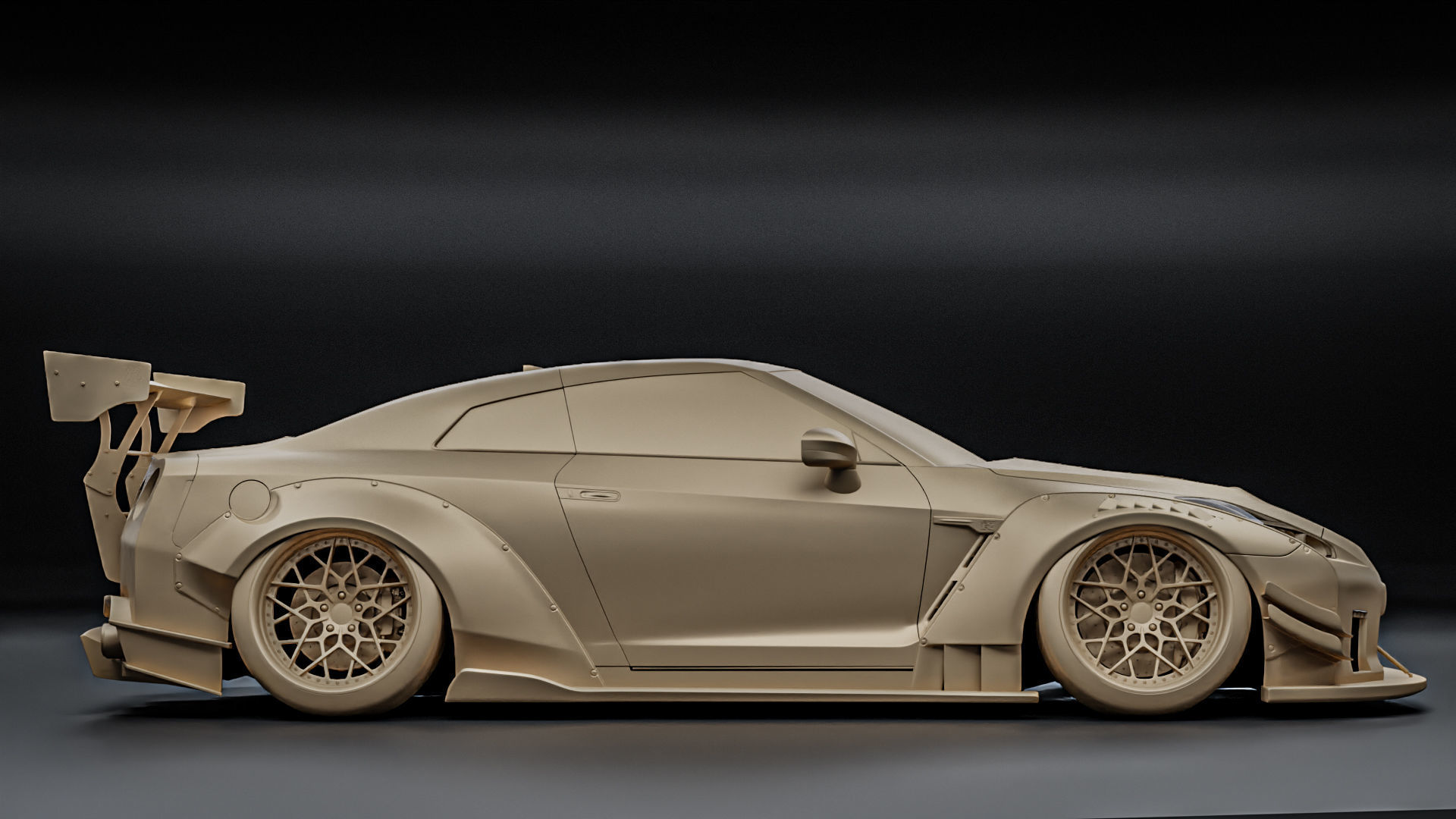 Nissan GTR R35 Liberty Walk Type 2 3D model | CGTrader