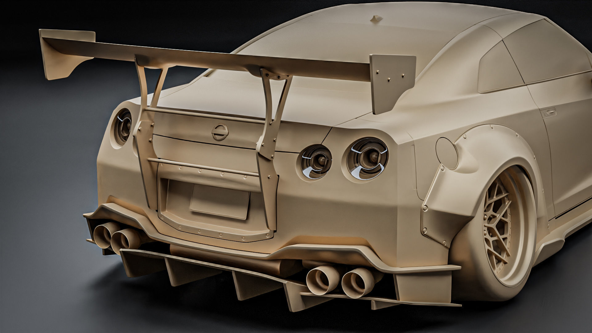 Nissan GTR R35 Liberty Walk Type 2 3D model | CGTrader