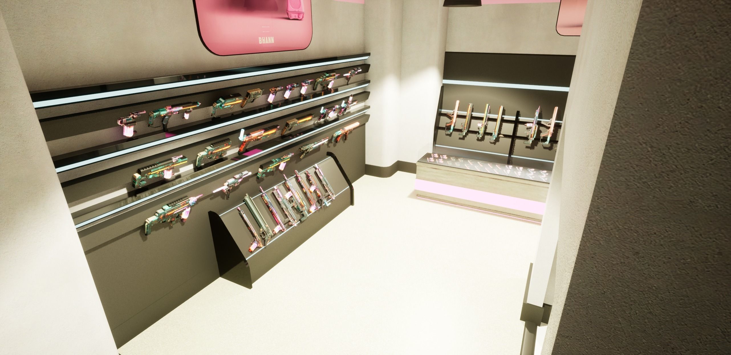 Cyberpunk Gun Shop 3D model | CGTrader