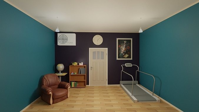 3D model living Room VR / AR / low-poly | CGTrader