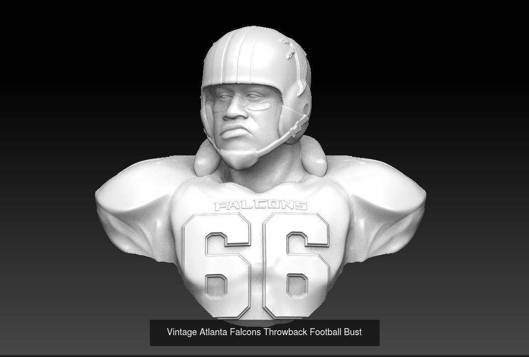 NFL Throwback Busts 3D Model Collection | CGTrader