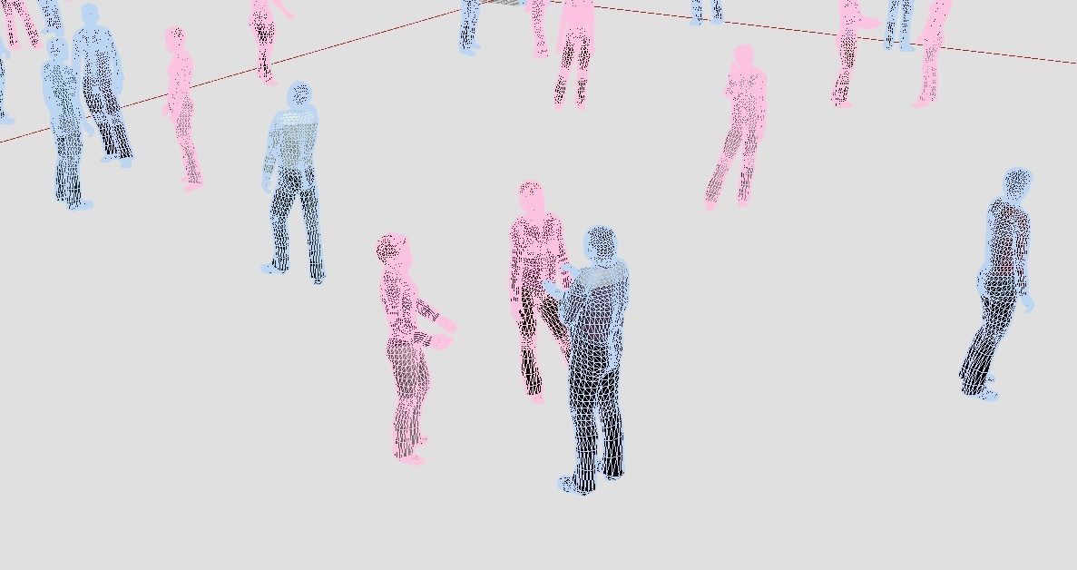 3D model Low Poly Animated People Pack - 400 Pieces Low-poly Animated ...
