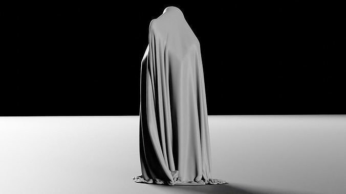 Praying draped in cloth 3D model | CGTrader