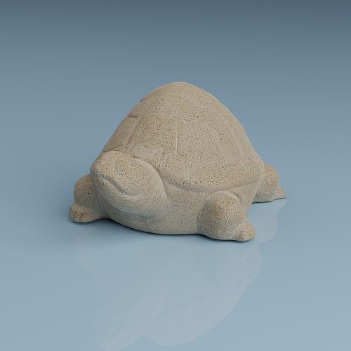 Sandstone turtle 3D model | CGTrader
